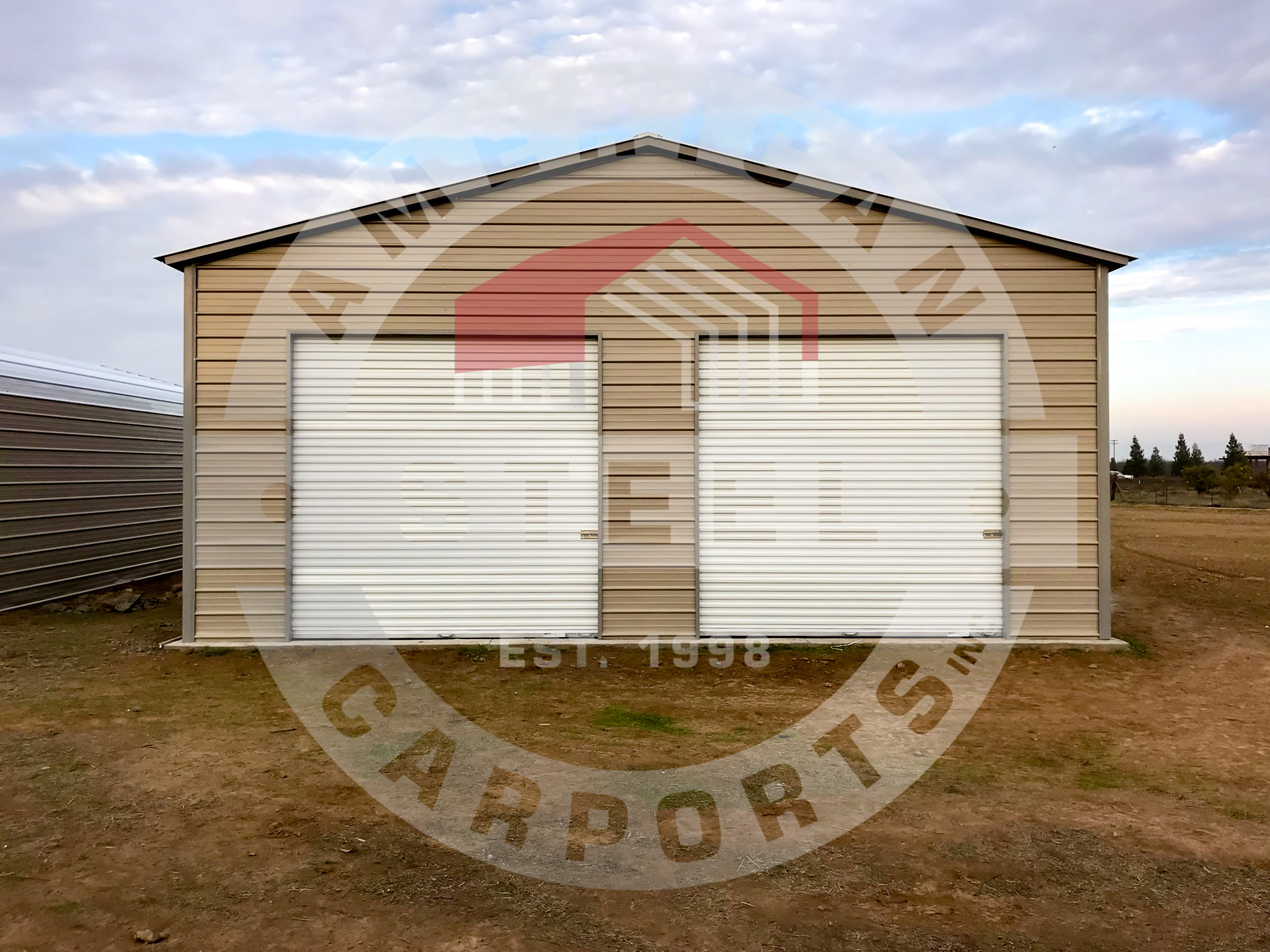 Metal Garage with Skylights - American Steel Carports, Inc.